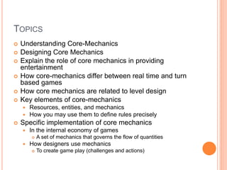 Core mechanics | PPT