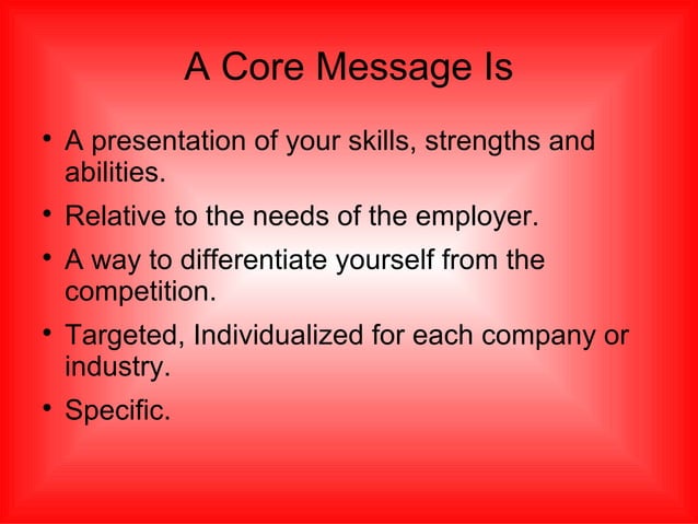 Core messages | PPT