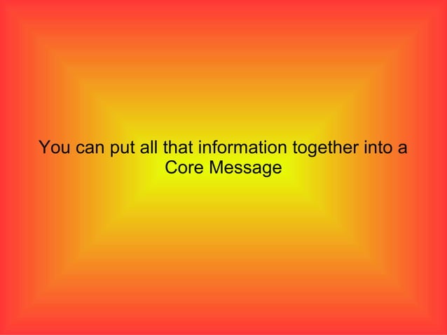 Core messages | PPT