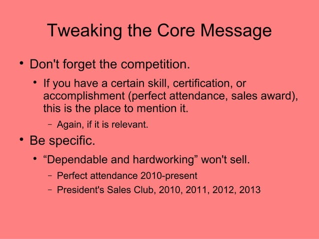 Core messages | PPT