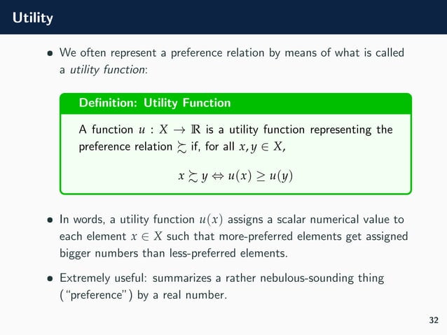 Core Micro Lecture Preferences Utility and Choice | PPT