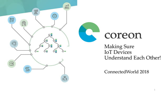 Coreon - Making Sure IoT Devices Understand Each Other! | PPT
