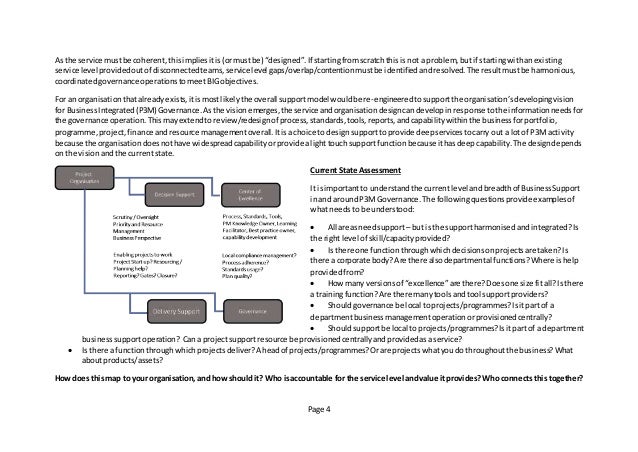 Core P3M Data Model and Business Integrated (P3M) Governance – Business ...
