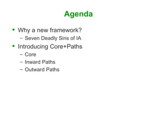 Core+Paths: A Design Framework for Findability, Prioritization and ...