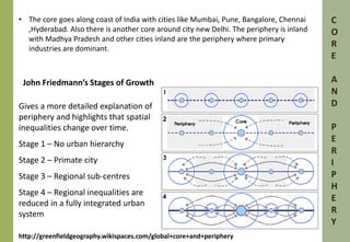 Core & periphery theory for planning | PPTX | Geography | Science