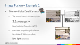 Image Fusion - How to Best Utilize Dual Cameras | PDF