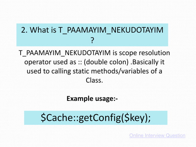 Php Interview Questions Ppt Ppt