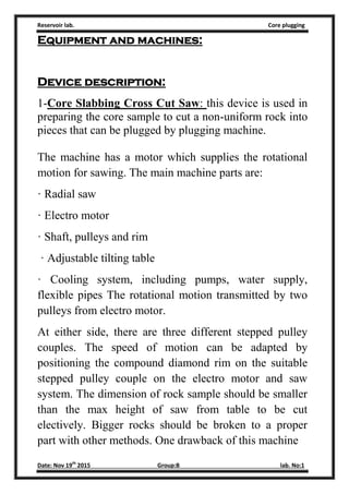 Core plugging | PDF