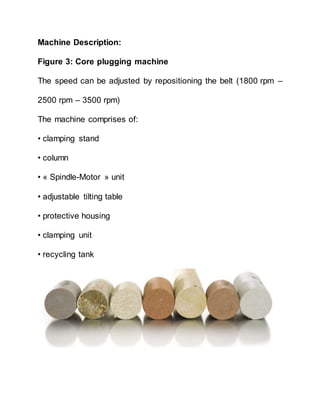 Core plugging test | DOCX