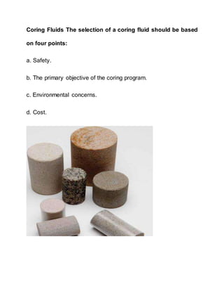 Core plugging test | DOCX
