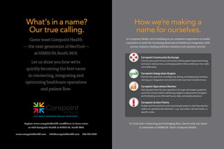 Corepoint Health Brochure | PPT