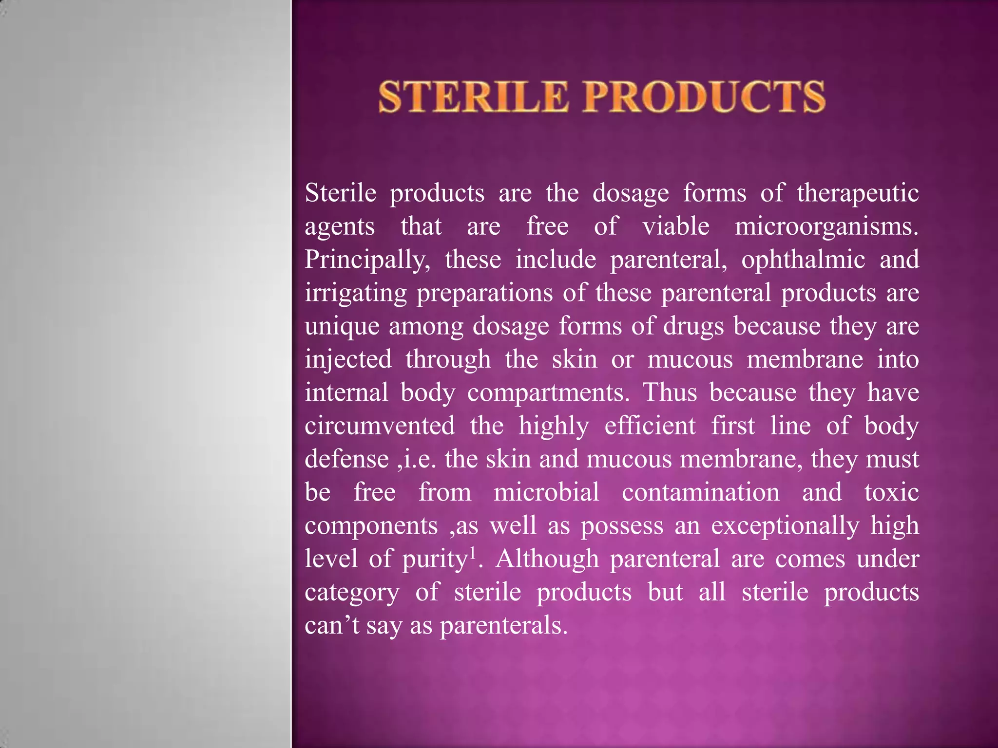 parenterals....formulation & evaluation | PPTX