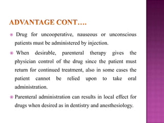 parenterals....formulation & evaluation | PPTX