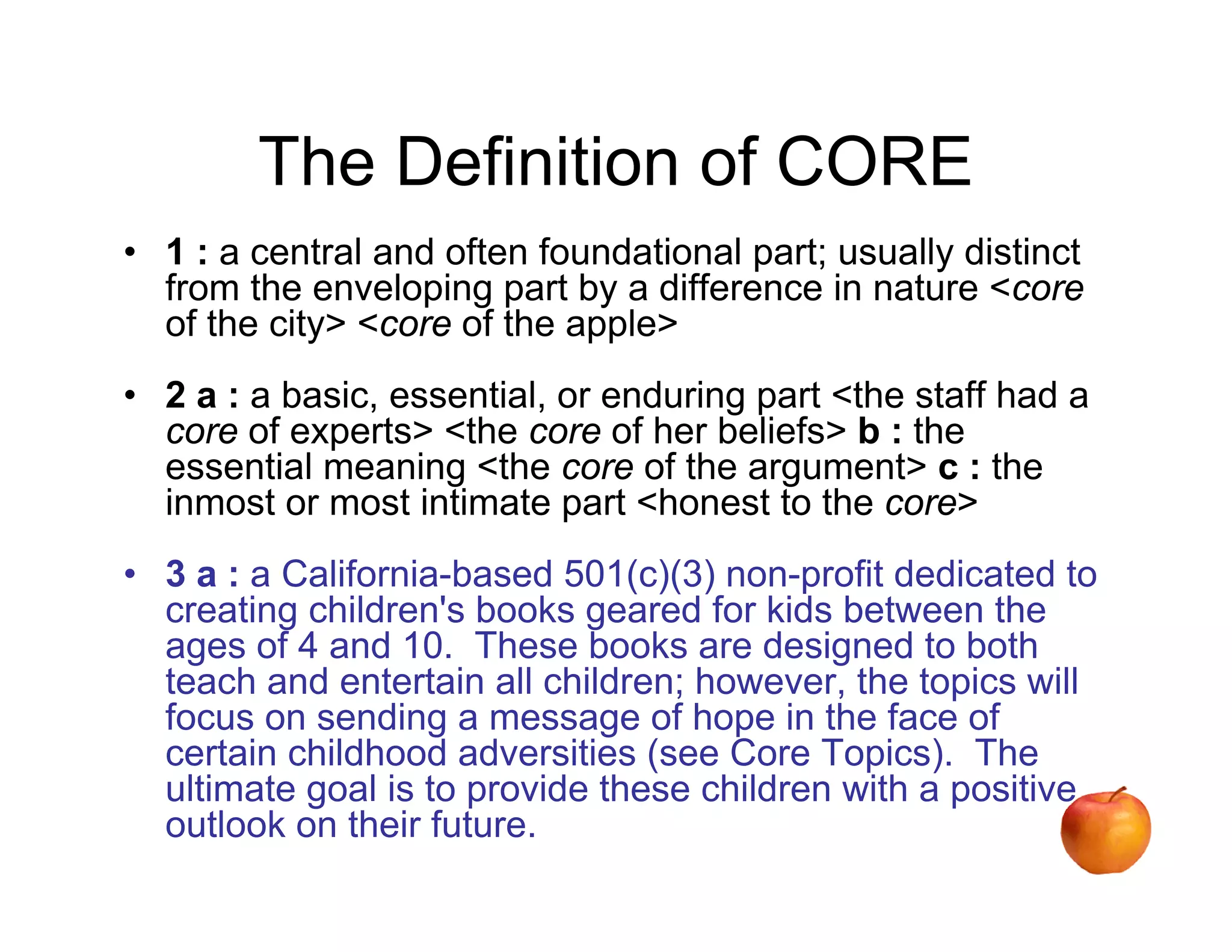 Core Presentation | PDF