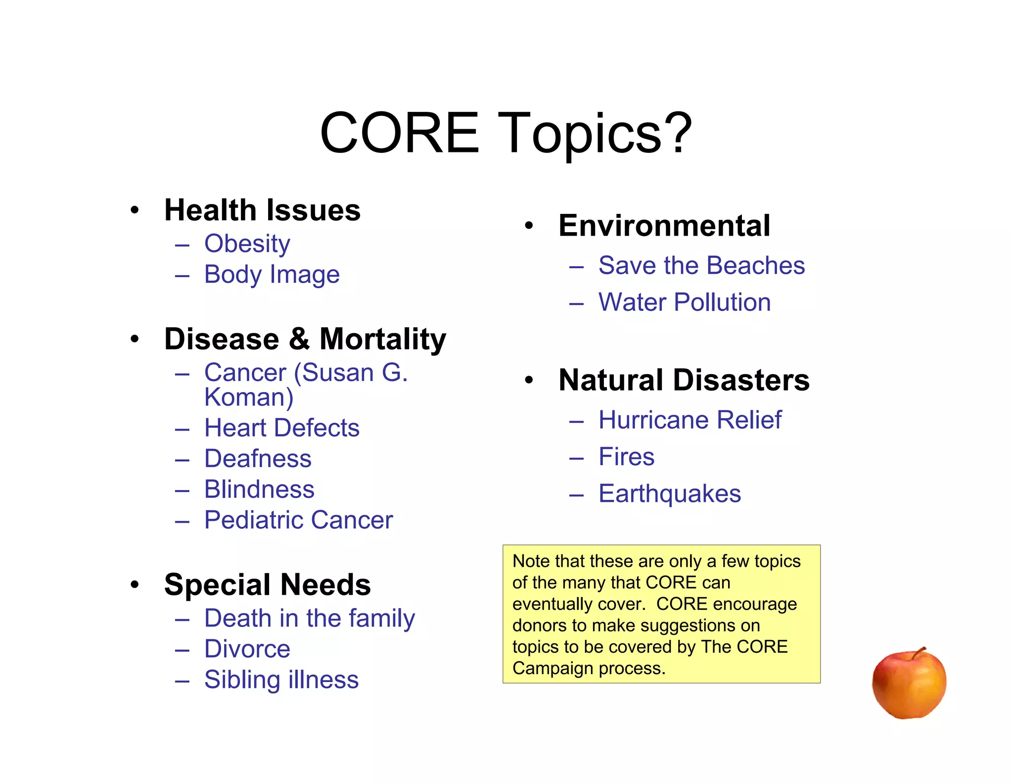 Core Presentation | PDF