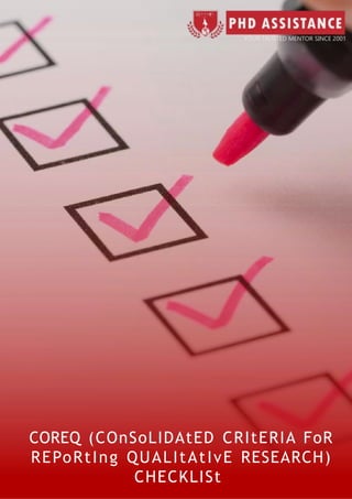 coreq checklist for qualitative research | PPTX