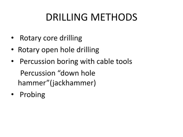 Core recovery | PPTX | Geology | Science