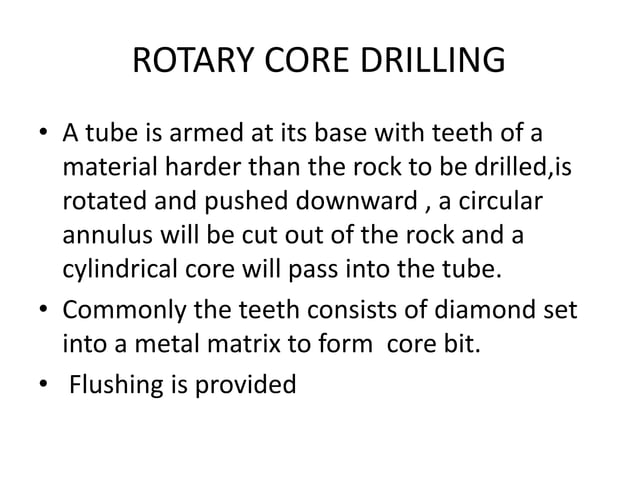 Core recovery | PPTX | Geology | Science