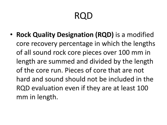 Core recovery | PPTX | Geology | Science