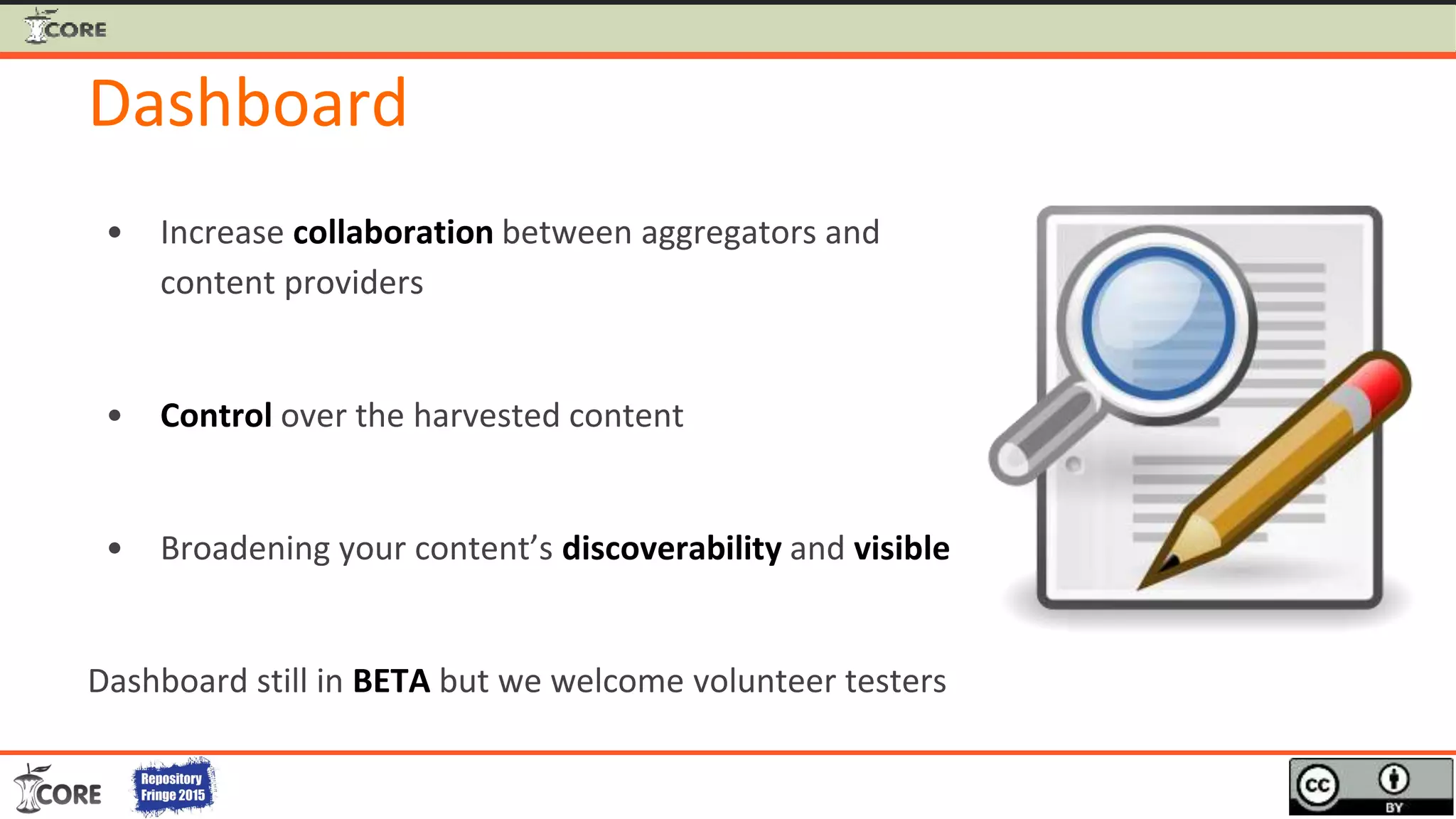 Core @ repositories fringe 2015 | PPTX