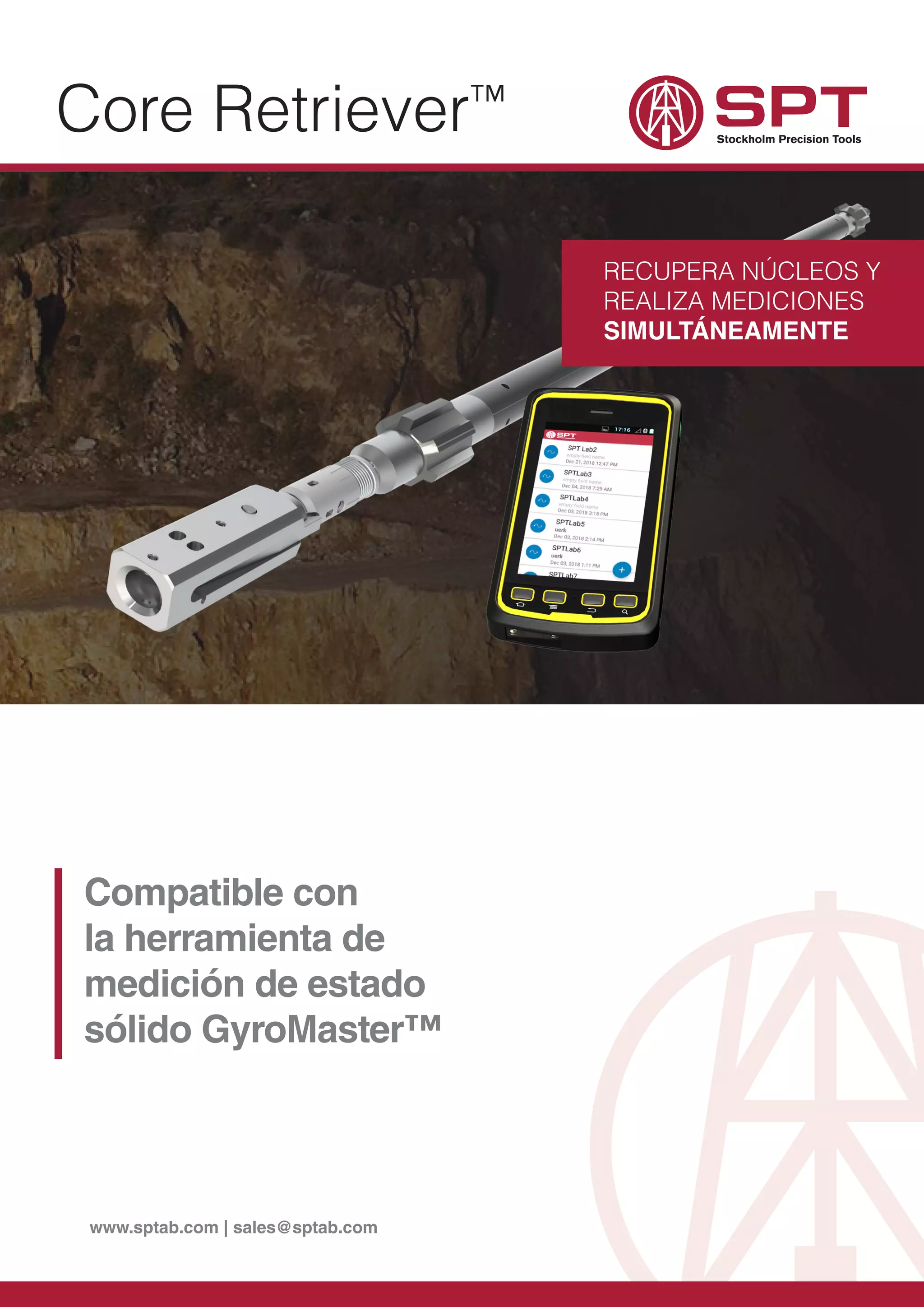 medición de trayectoria Core retriever GyroMaster | PDF