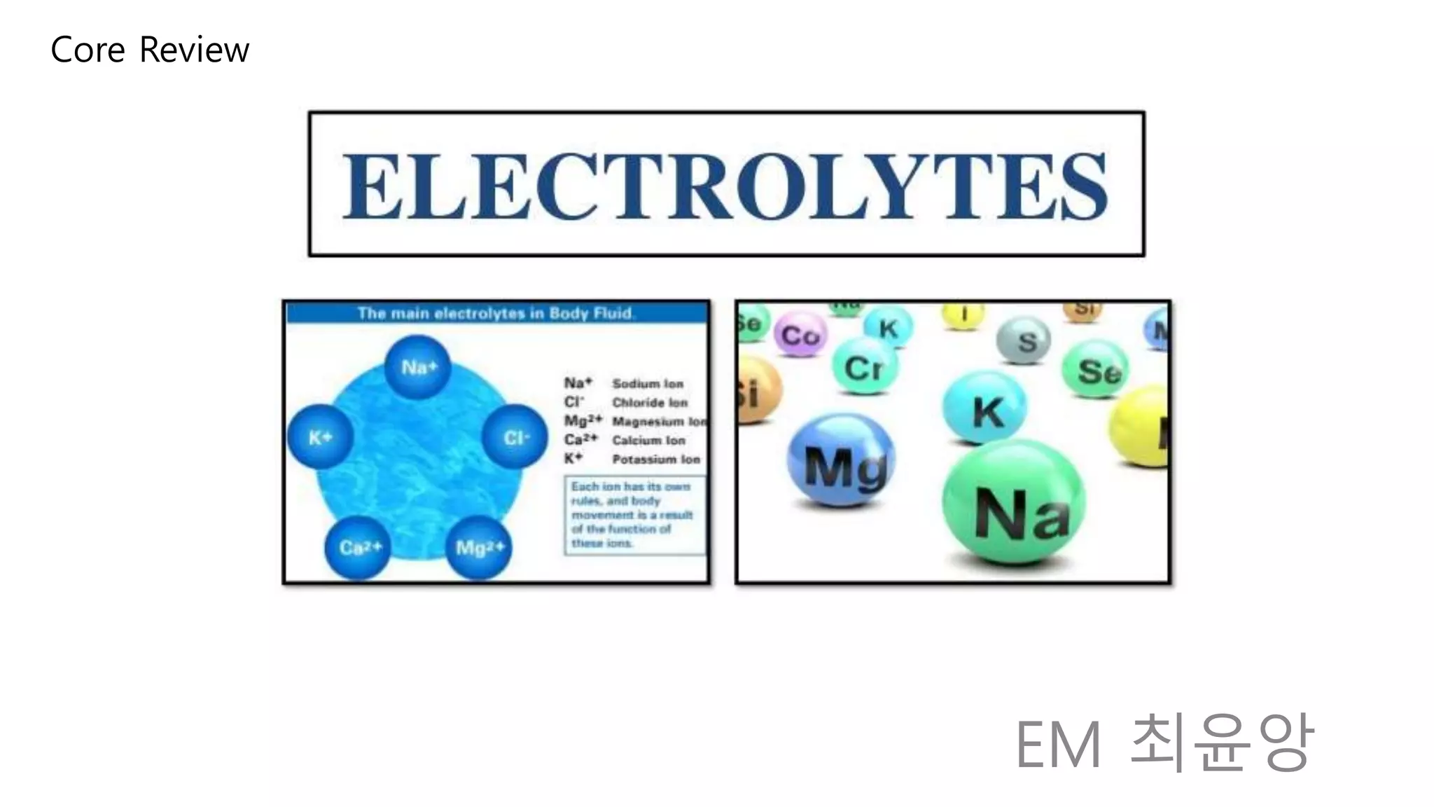 Electrolytes | PPTX