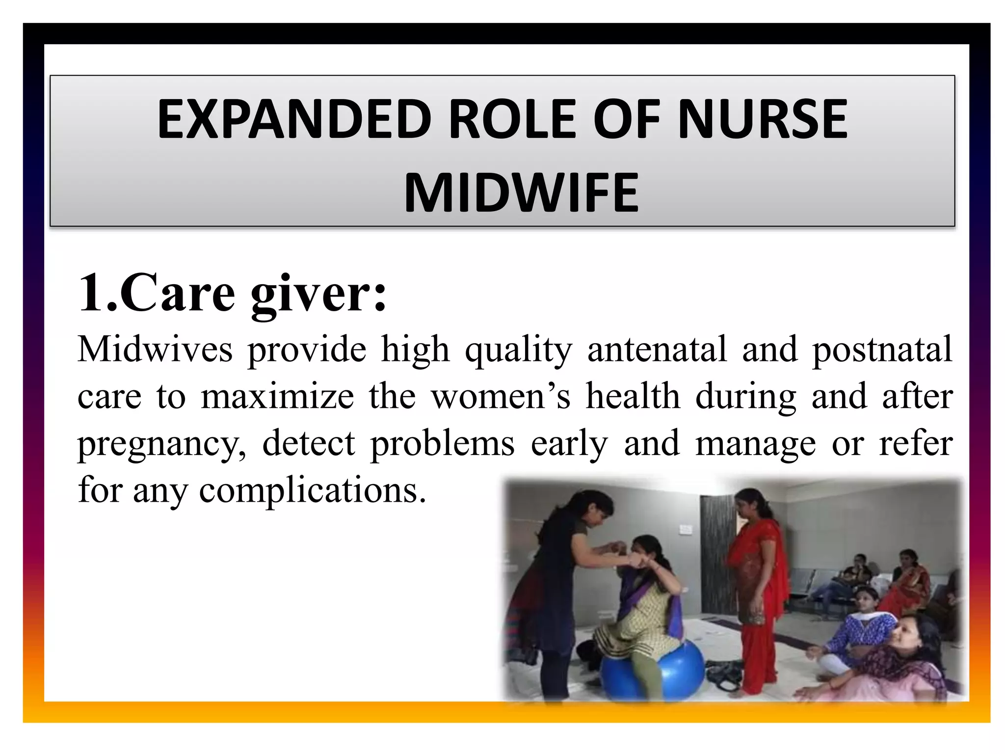 Core role of midwives | PPTX
