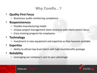 Core rx presentation_2012 | PPT