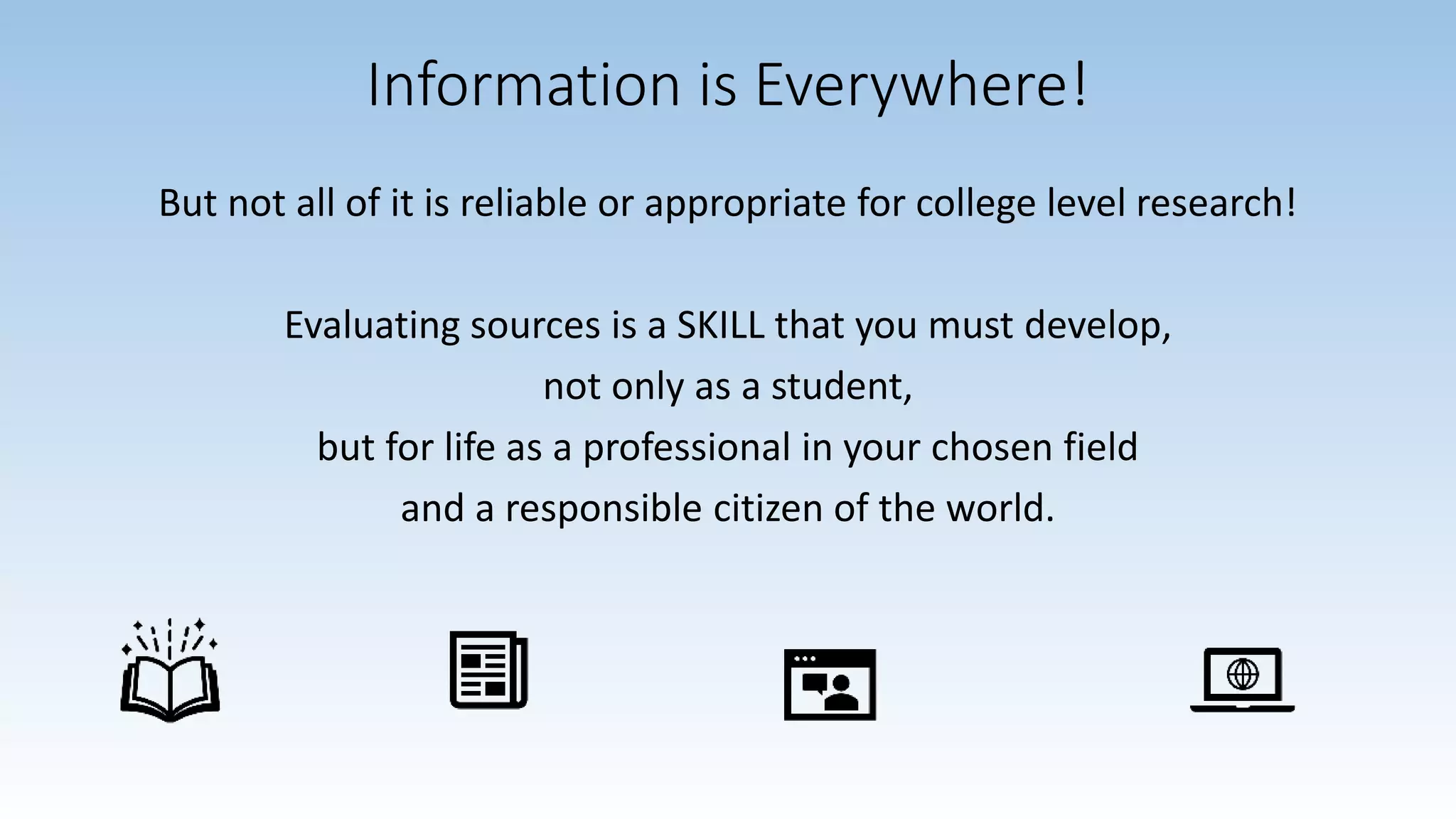 Critical Evaluating Skills | PPTX | Education