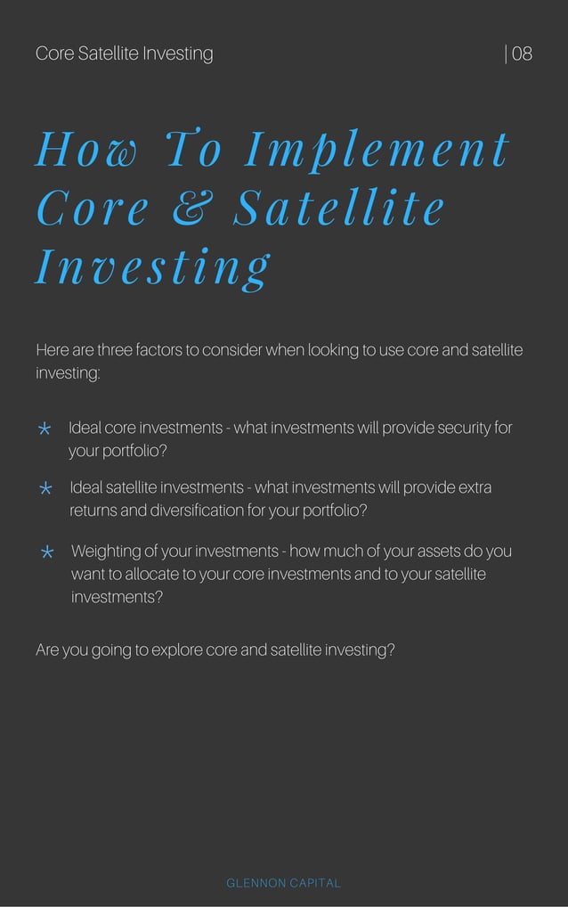 Core & Satellite Investing | PDF