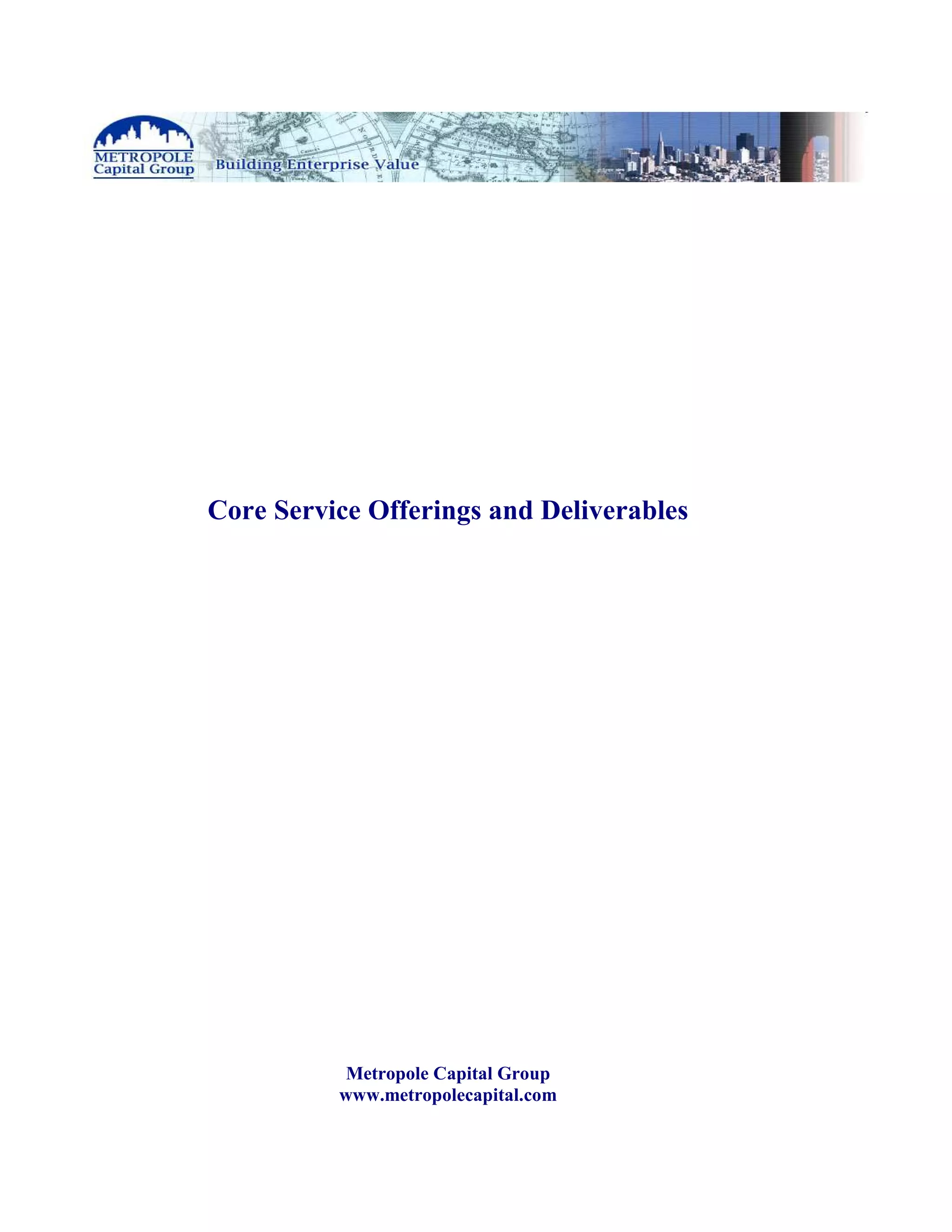 Core Service Offerings | PDF