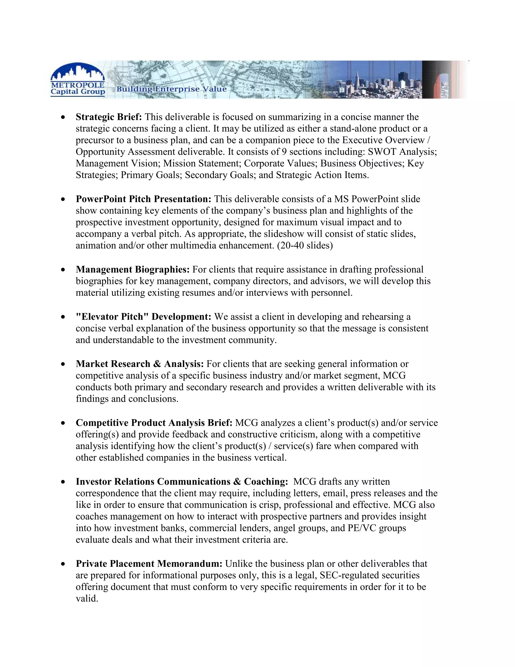 Core Service Offerings | PDF