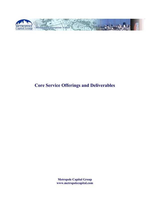Core Service Offerings | PDF