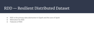 Core Services behind Spark Job Execution | PPT