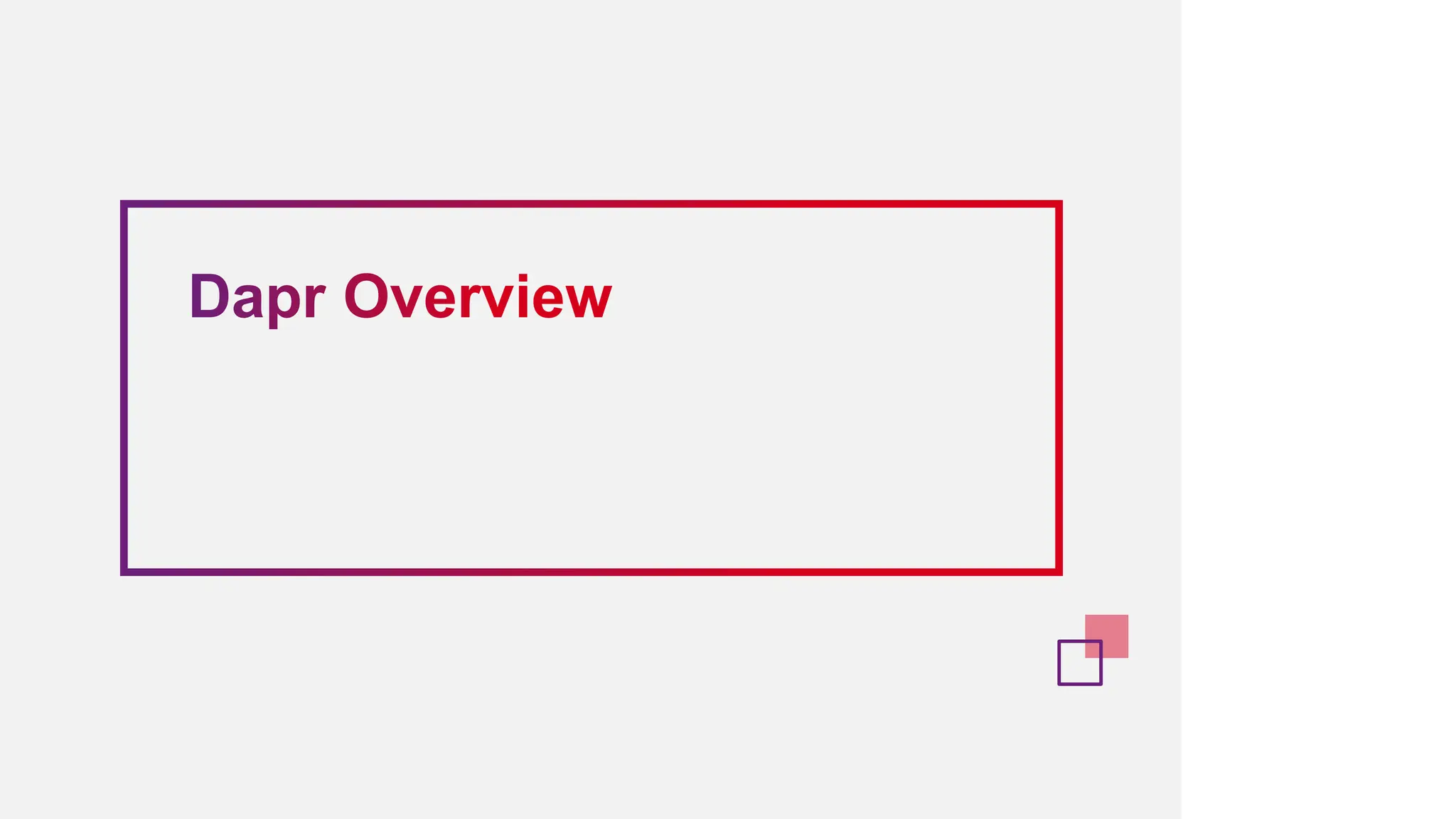 Core Service with Dapr Presentation.pptx