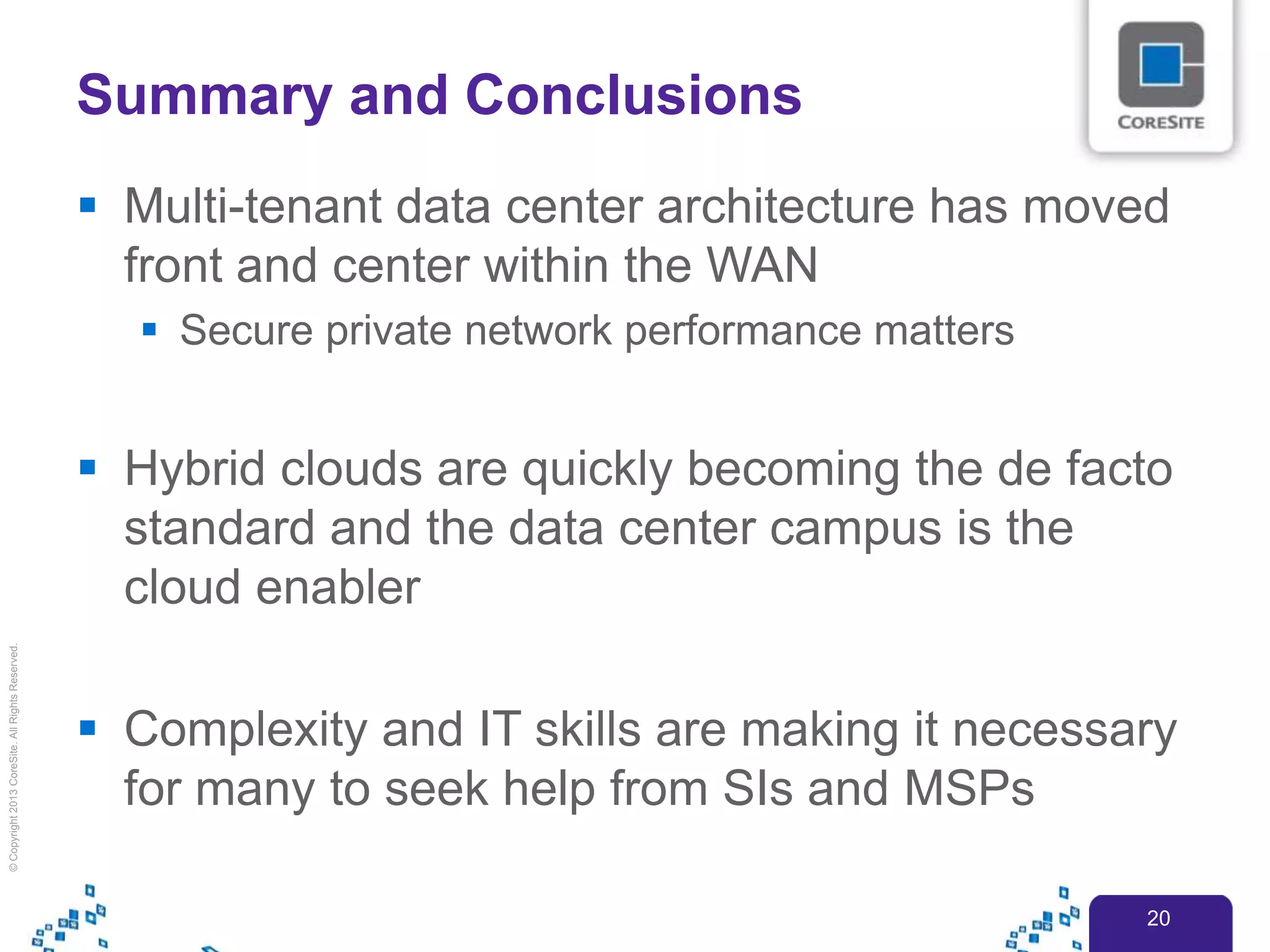 CoreSite: The Data Center as the On-Ramp to Cloud Enablement | PPTX