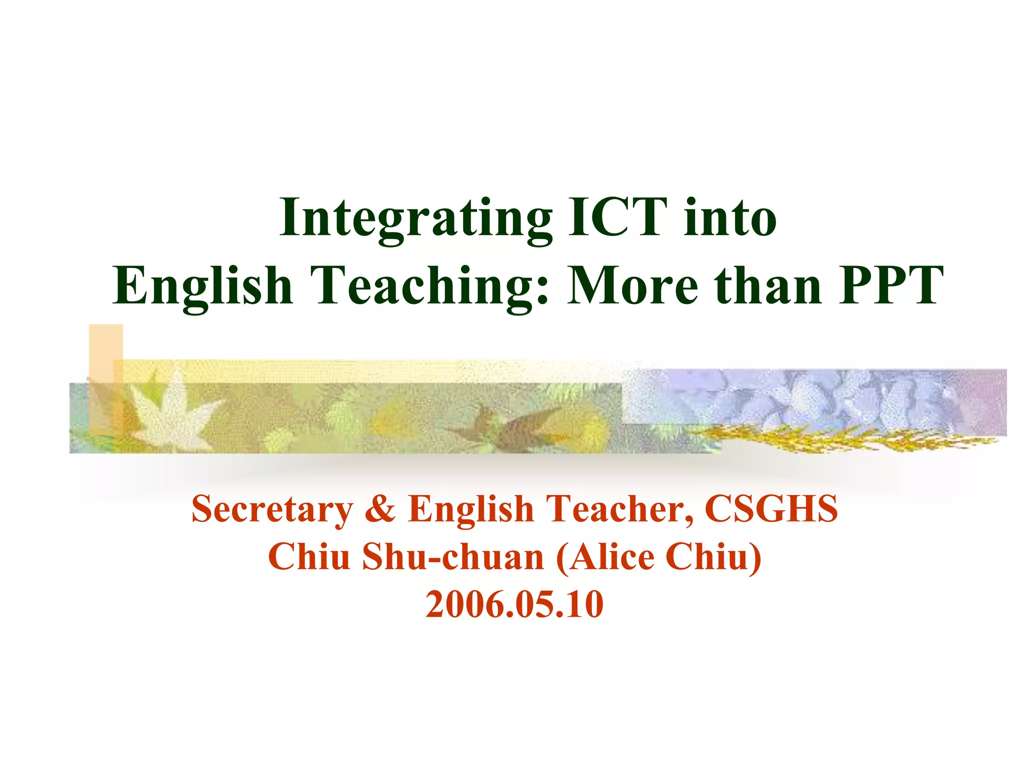 ICT Core skill | PPT