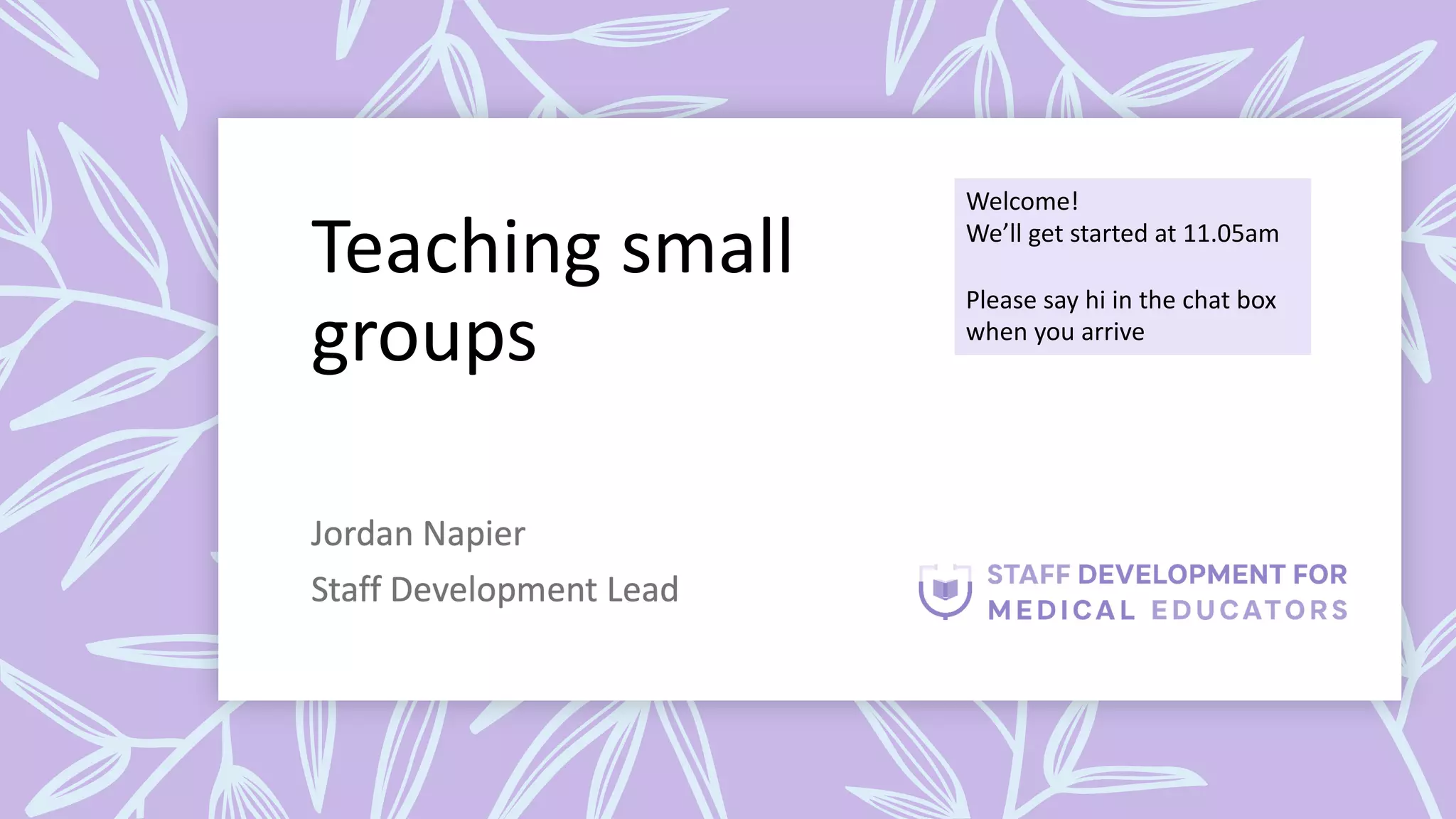 Core skills 2 teaching small groups | PDF
