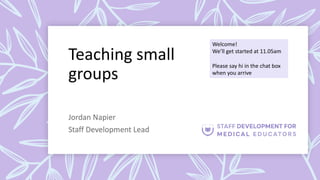 Core skills 2 teaching small groups | PDF