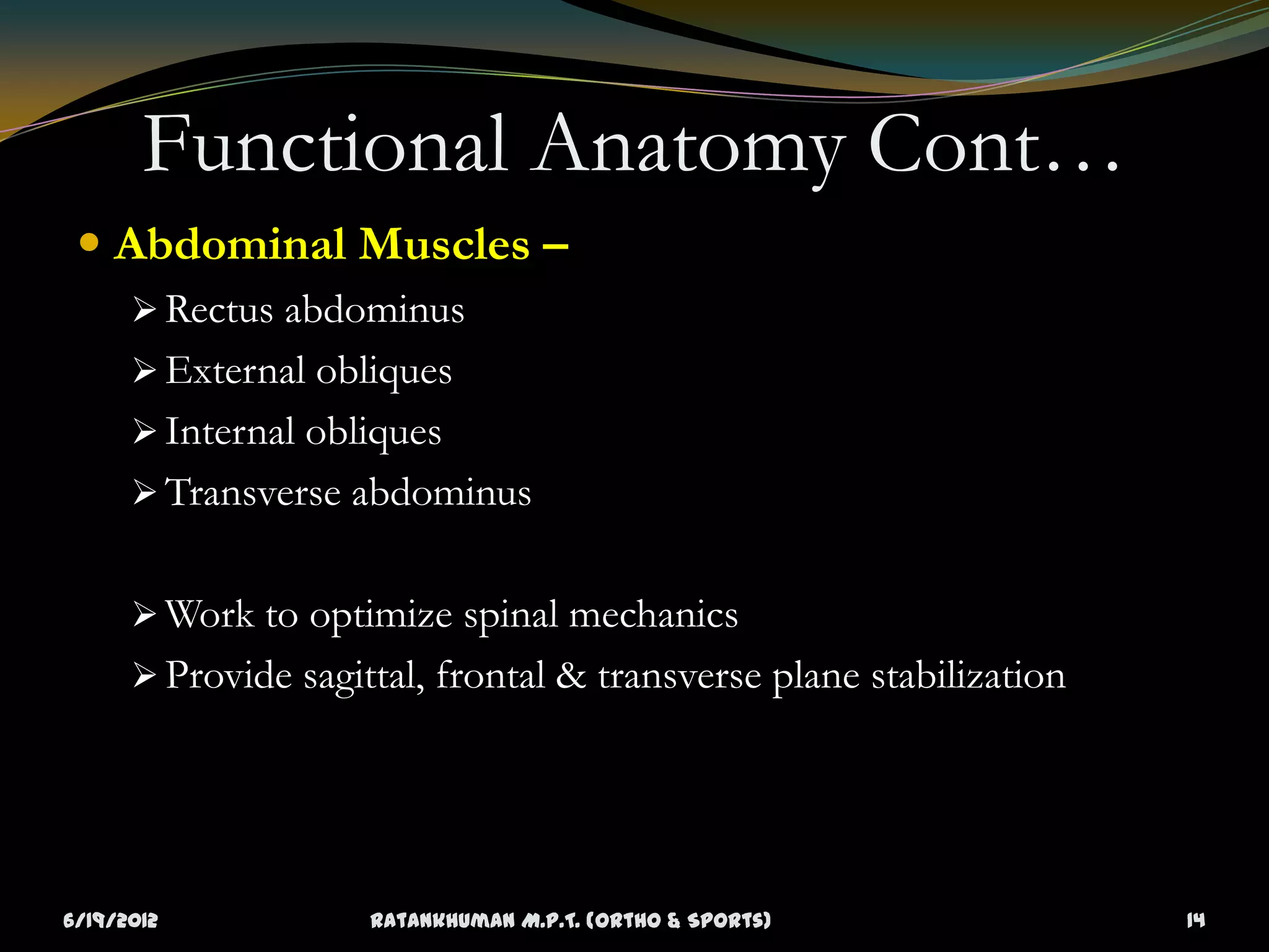 Core stability | PPTX