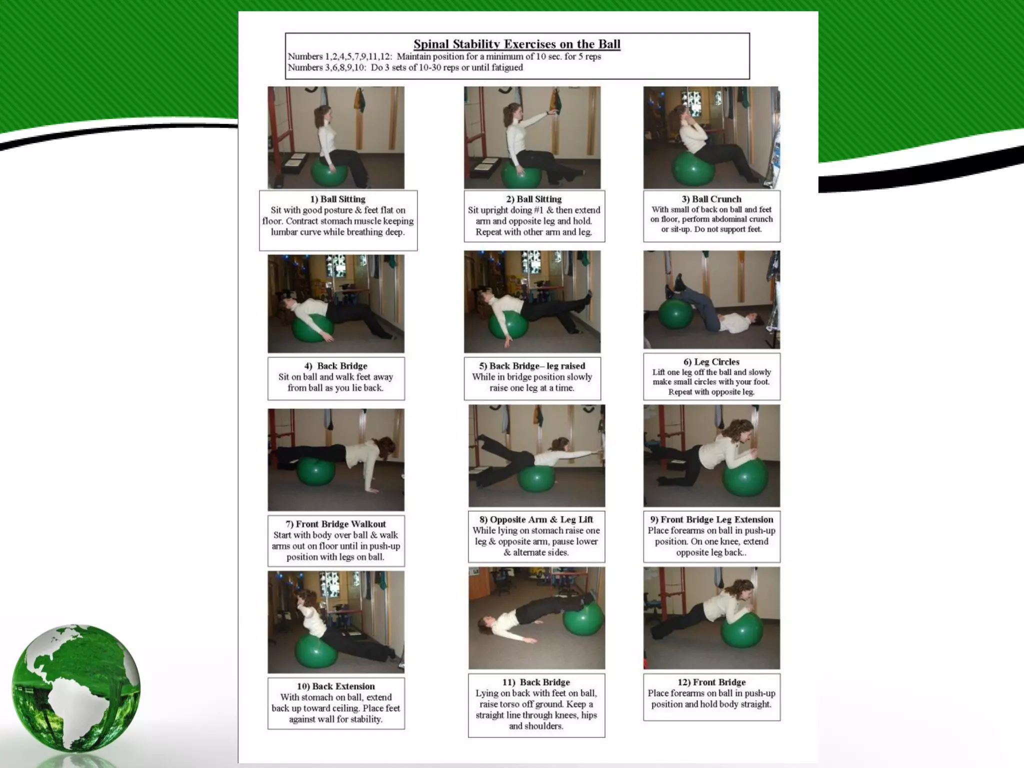 Core Stability Exercise | PDF
