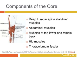 Core stability schools session | PPTX