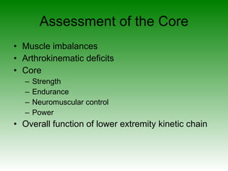 Core stabilization | PPT