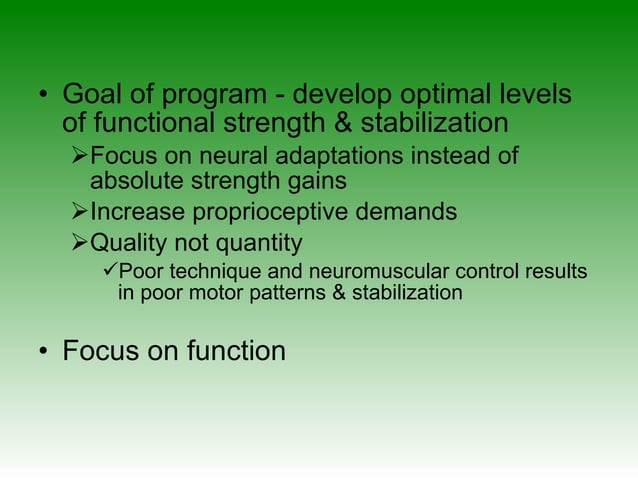 Core stabilization | PPT
