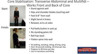 Core stabilization exercises | PPT