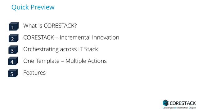Core stack orchestration simplified | PPT