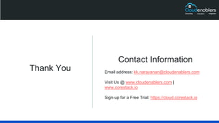 Cloud Orchestration using CoreStack | PPTX | Cloud Computing | Internet
