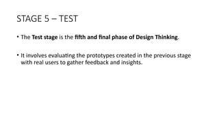 Core stages of Design Thinking DivergENT | PPTX