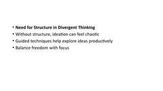 Core stages of Design Thinking DivergENT | PPTX
