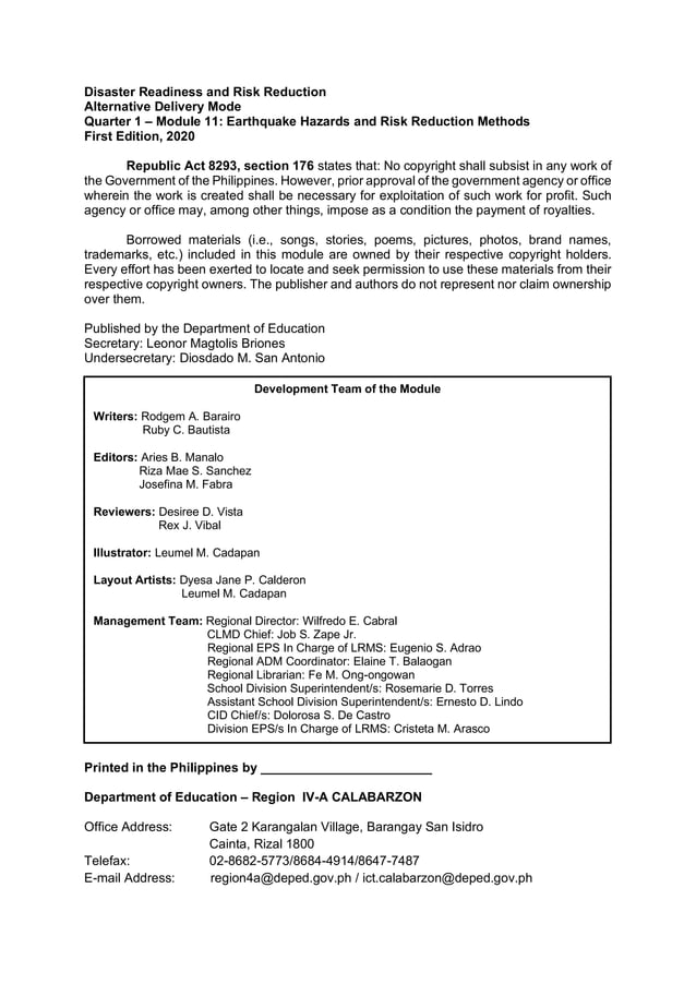 Core(STEM)-DRRR-Q1-Module-11_Earthquake-Hazards-and-Risk-Reduction ...